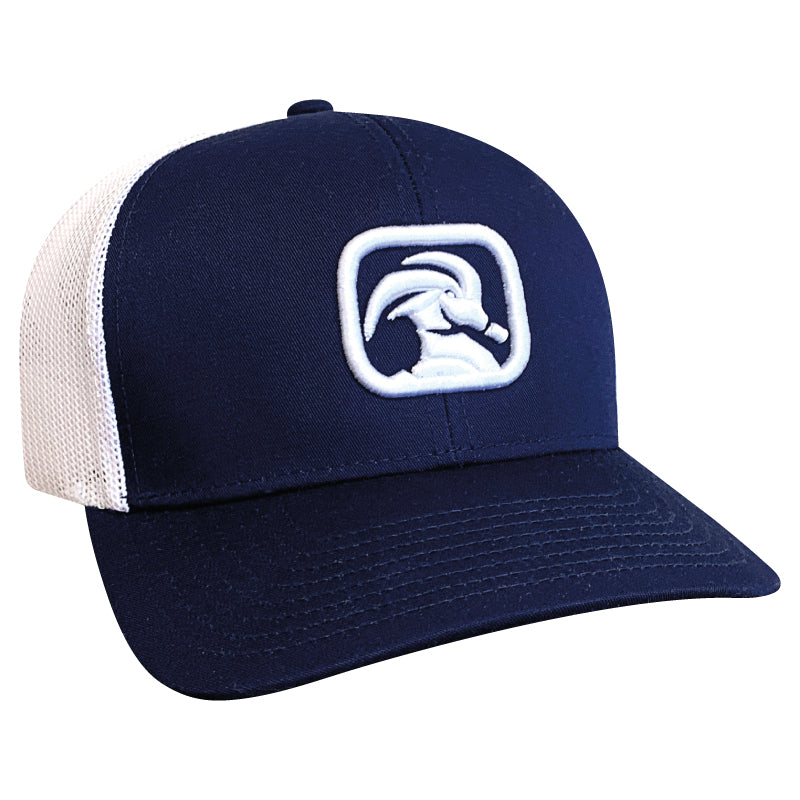 Chad Hat - Navy and White Trucker Hat – Kings Creek Apparel